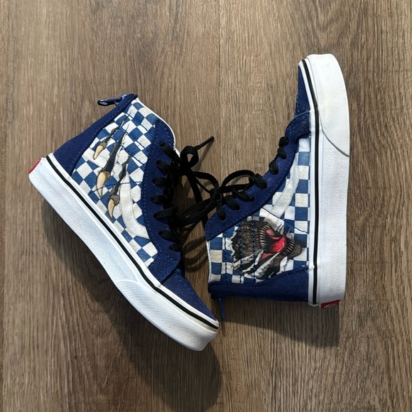 Vans | Shoes | Vans Jurassic Park Dinosaur Kids Lace Zipper Sneakers ...